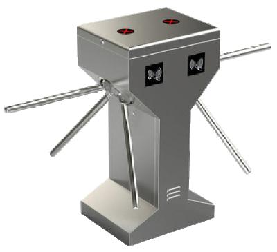 China 304 Stainless Steel Bridge-Type Tripod Turnstile with RS485 Communication Interface and 30 People/Minute Passing Speed for sale