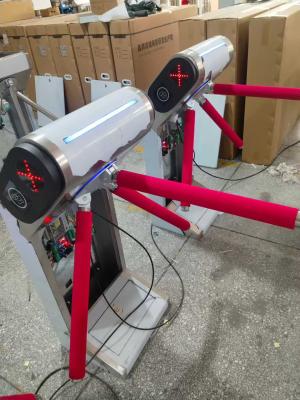 China Vertical Three Turnstile Gate with 304 Stainless Steel Construction, RS485 Communication Interface, and 30 People/Minute Passing Speed for Secure Access Control for sale