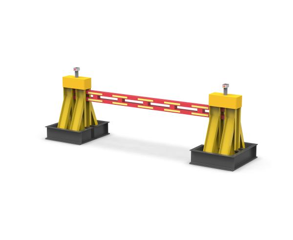 Quality PAS68 High Security Rising Arm Barrier with K4 Impact Resistance Hydraulic Drive and ISO 22343-2023 Compliance for sale