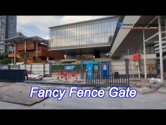 automatic rising bollard fence gate with 304+q235 stainless steel construction