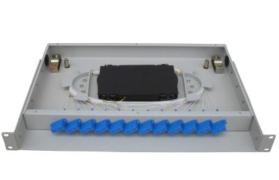 China Durable Optical Splitter Box , 19 Rack Mount Enclosure Easy Installation for sale