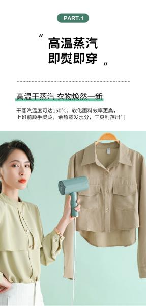 Quality Wrinkle-Free Clothes with LM-2006 Foldable Handheld Garment Steamer for sale