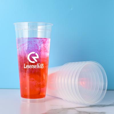 China 12oz 16oz 20oz Custom Plastic Cups For Party With Lid Logo Printing for sale