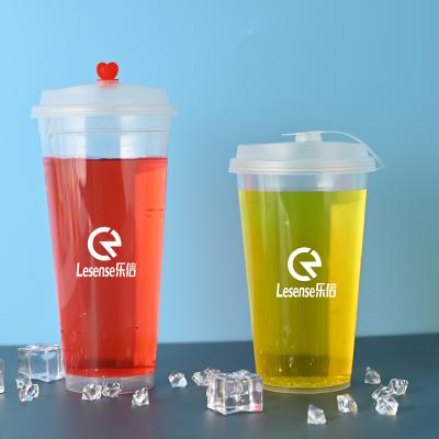 China 12oz 16oz 20oz Custom Plastic Cups For Party With Lid Logo Printing for sale