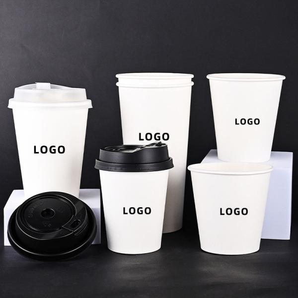 Quality Paperboard Leakproof Custom Printed Paper Cups 12oz Single Wall Paper Cup for sale
