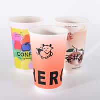 Quality Biodegradable Double Wall Compostable Coffee Cups 500ml Waterproof for sale