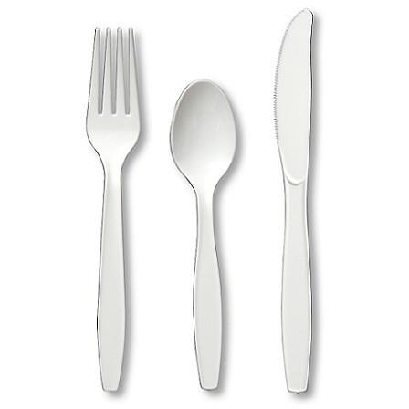 Durable Heavy Duty Disposable Plastic Cutlery For Parties Events Catering