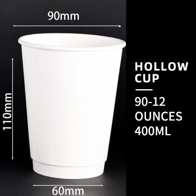 China Eco Friendly Double Wall Paper Cups Disposable For Hot Cold Beverage for sale