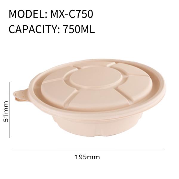 Natural Color Bio Degradable Food Packaging OEM Service For Salad Noodle