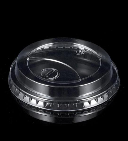 Quality Disposable PET Plastic Cup Lids Clear Transparent For Coffee Yogurt Juice Tea for sale