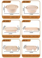 China Food Grade Compostable Biodegradable Custom Packaging Biodegradable Salad Containers for sale