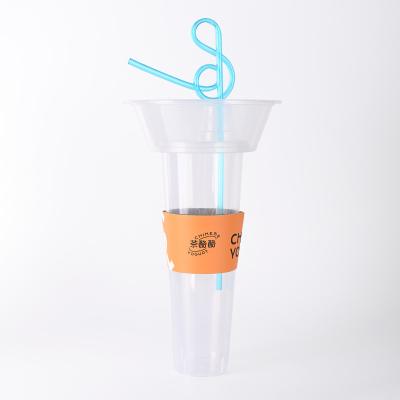 Cina Tazze di plastica personalizzate rigide usa e getta con ciotola di plastica per snack in vendita
