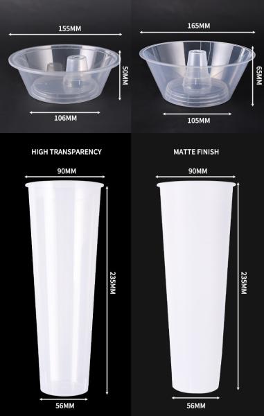 Quality Disposable Takeaway 20 Oz Clear Plastic Cups Custom Disposable Cups for sale