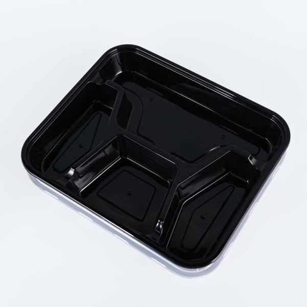 Contenedores de plástico reutilizables rectangulares de 0,5-1,5 mm de espesor Microondas para bocadillos