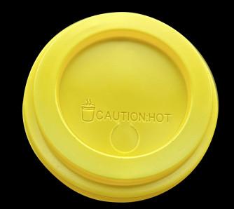 Disposable Eco Friendly Paper Cup Lids PS For Paper Coffee 74mm