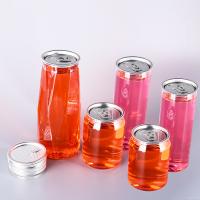 China Customized Logo 200ml PET Plastic Beverage Bottles With Pull Tab Eco Friendly Durable for sale
