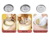 China Customized Logo 200ml PET Plastic Beverage Bottles With Pull Tab Eco Friendly Durable for sale