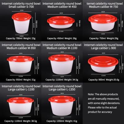 China Reusable Disposable Plastic Food Containers Dishwasher Safe Takeaway Box Microwave for sale