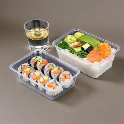 Cina Customized ODM/OEM Scatole di plastica da asporto Pranzo Bento Scatola di plastica per microonde Contenitori di plastica usa e getta con coperchio in vendita