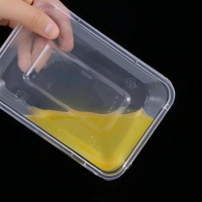 Cina Customized ODM/OEM Scatole di plastica da asporto Pranzo Bento Scatola di plastica per microonde Contenitori di plastica usa e getta con coperchio in vendita