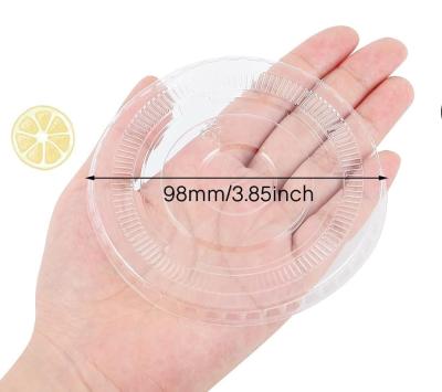Cina 98mm Tazze Trasparenti da 16 oz in Plastica Trasparente Usa e Getta Coperchi per Caffè Frullato Gelato in vendita