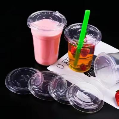Cina 98mm Tazze Trasparenti da 16 oz in Plastica Trasparente Usa e Getta Coperchi per Caffè Frullato Gelato in vendita