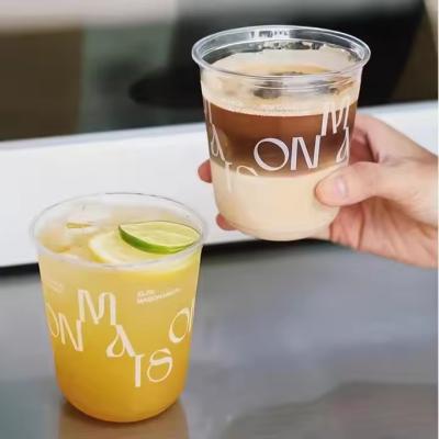 Китай Фабрика Custom Printing logo одноразовые пластиковые чашки Мягкие прозрачные Бульба Боба чайная пластиковая чашка с крышкой продается