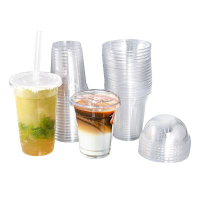 Cina Licenza ODM Chiara Da Portare Ghiaccio Caffè Te' Bubble Coppa Disposable 16oz 32oz PET Coppa di Plastica in vendita