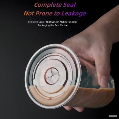 Cina Licenza ODM Chiara Da Portare Ghiaccio Caffè Te' Bubble Coppa Disposable 16oz 32oz PET Coppa di Plastica in vendita