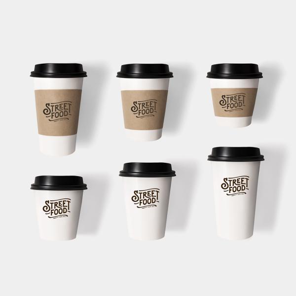Quality Juice Waterproof Single Wall Coffee Cups Custom Paper Cups With Logo for sale