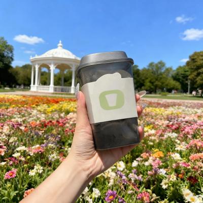 Китай Современные квадратные пластиковые стаканчики из полипропилена для кофе на вынос для кофейных брендов продается