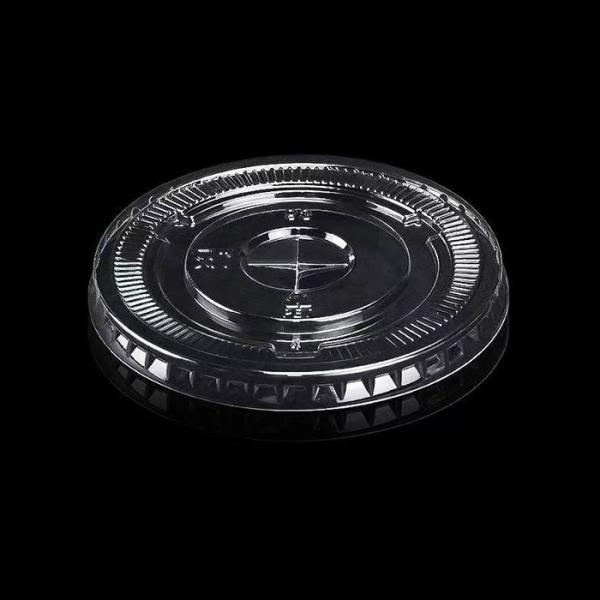 Quality Disposable Clear Clear Flat Lids For Coffee Tea Yogurt Other Cold Drinks for sale