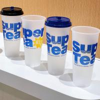 China logo Printed Hot Cold Drinking Plastic PP Injection Cups Hard Plastic Cup for sale