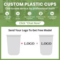 China 12/16/22oz Round Bottom Bubble Tea Ice Coffee Plastic Cups for sale