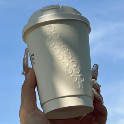 China 8/10/12/14/16/24oz Double Wall Paper White Coffee Cups with Lids for sale