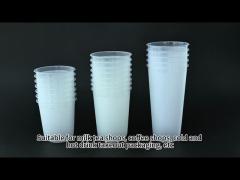 OEM U-vormige plastic bekers met deksels voor thee koffie wijn sap dranken