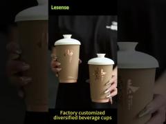 Op maat gemaakte waterdichte dubbelwandpapierbekers voor chocolade espresso