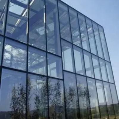 Cina Vetro di alluminio isolato per pareti di tenda per edifici personalizzati Vetro temperato in vendita
