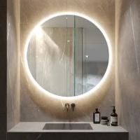 China Rectangular Touch Screen Mirror 15mm Led Illuminated Bathroom Mirror for sale