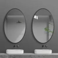 Quality Laminated Tempered Mirror Oval Commercial Mirrors For Bathrooms for sale