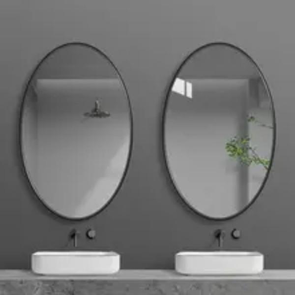 Quality Laminated Tempered Mirror Oval Commercial Mirrors For Bathrooms for sale