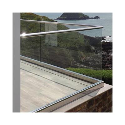 China CCC gelamineerde reling glas aluminium geraamde glazen handrail voor balkon Te koop