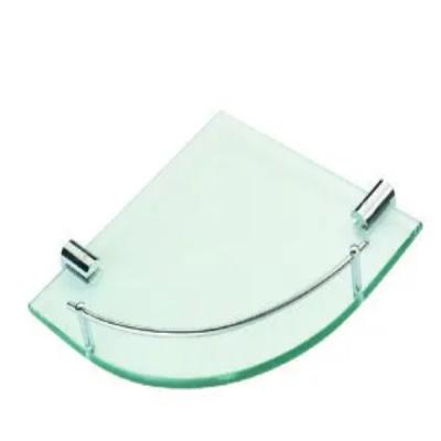China Aluminium glazen badkamerplanken Wandmontage 2 Tier glazen doucheplank Te koop