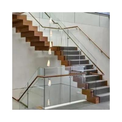 China Escadaria de vidro temperado 15 mm painéis de vedação de vidro laminado para casa hotel à venda