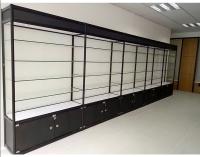 Quality Goods Showcase Glass Cabinet Supermarket Wall Glass Display Case for sale