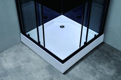 Cina Sala doccia elegante con vetro matt nero e temperato per durabilità e personalizzazione in vendita