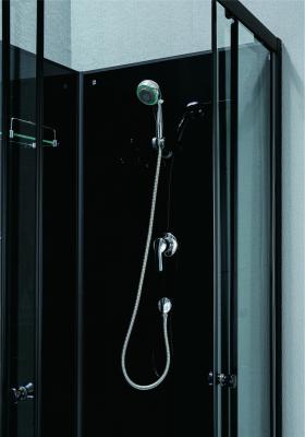 Cina Sala doccia elegante con vetro matt nero e temperato per durabilità e personalizzazione in vendita