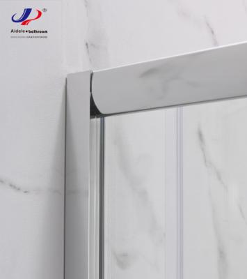 China Quadrante de chuveiro com vidro temperado 4/5mm e moldura de alumínio para um luxuoso à venda