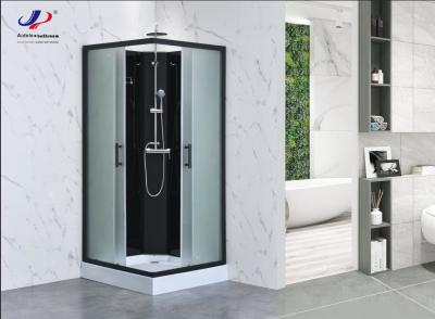 China Customizable Shower Room With Matt Black Profile Frame And 4/5mm Tempered Glass for sale