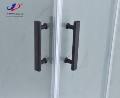 China Customizable Shower Room With Matt Black Profile Frame And 4/5mm Tempered Glass for sale